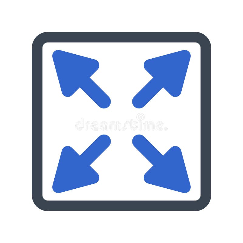 Expand, full screen icon stock vector. Illustration of expand - 174827163