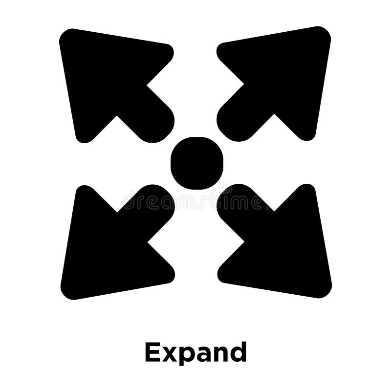 Expand Concept Vector Linear Icon Isolated on Transparent Background ...