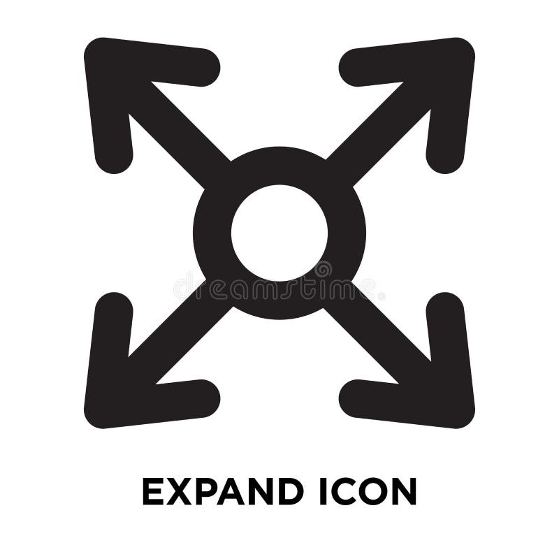 Expand Icon Vector Isolated on White Background, Logo Concept of Stock ... Expand Icon Vector Isolated on White Background, Logo Concept of Stock ...