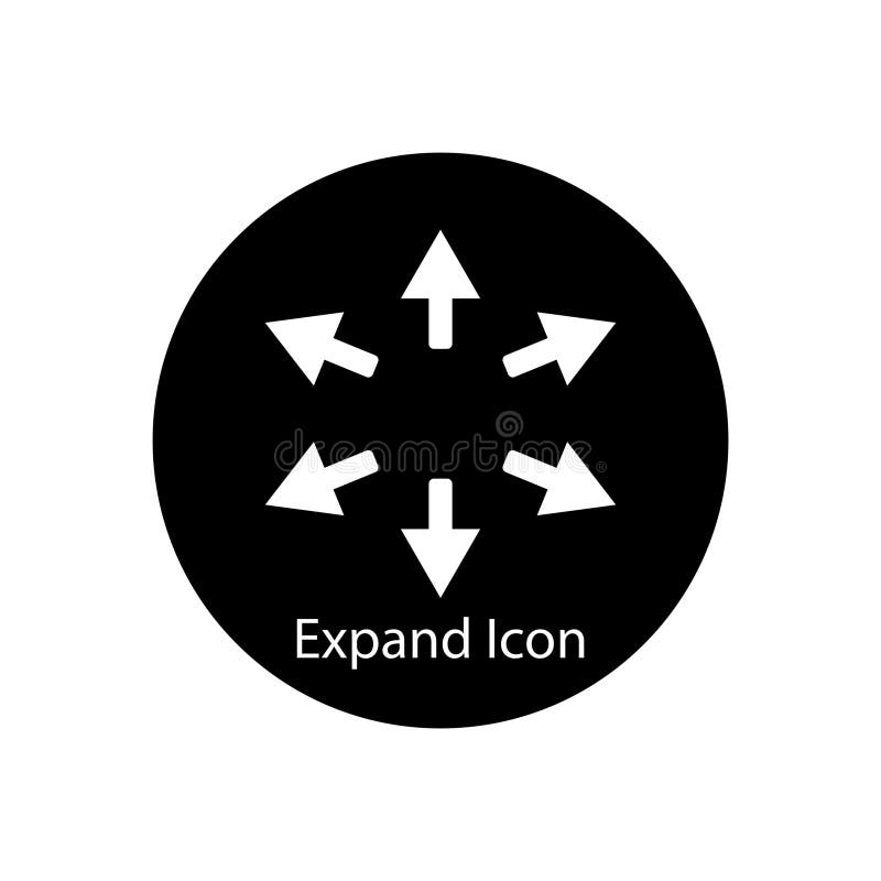 Expand icons vector stock vector. Illustration of expand - 287719183