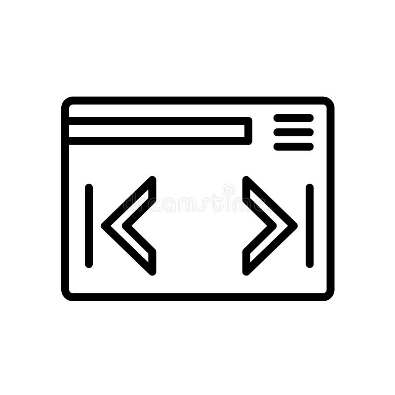 Menu Expand Icon On Checkered Background Stock Vector - Illustration of ...