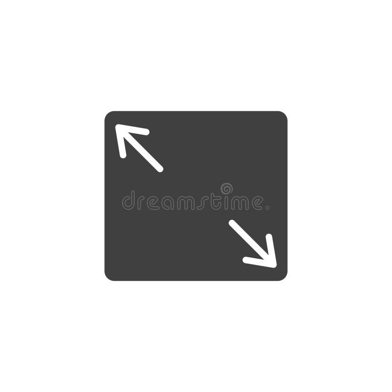Expand screen vector icon stock illustration. Illustration of logo ...