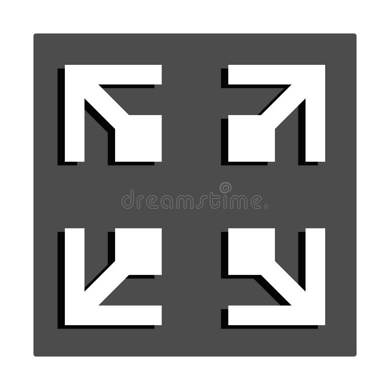 Expand Screen Outline Icon. Symbol, Logo Illustration for Mobile ...