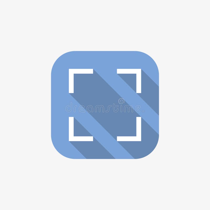 Expand To Full Screen / Fullscreen Flat Vector Icon for Apps and ...