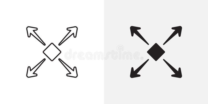 Expand vecor icon set stock vector. Illustration of menu - 340375952