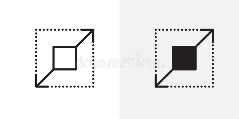 Expand vecor icon set stock vector. Illustration of axis - 340375954