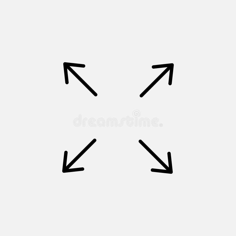 Expand vecor icon set stock vector. Illustration of spread - 340944112