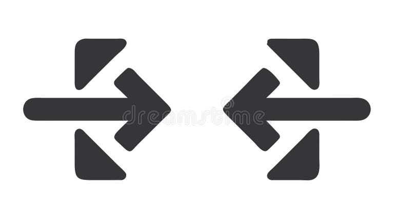 Expand View Arrows for Full Screen and Zoom Functionality, Vector Design Generative AI Stock ...