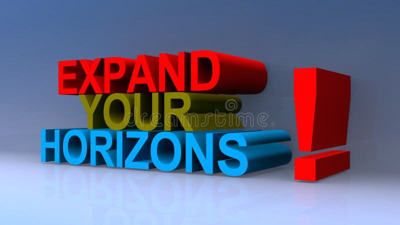 Expand Your Horizons on Blue Stock Illustration - Illustration of ... Expand Your Horizons on Blue Stock Illustration - Illustration of ...