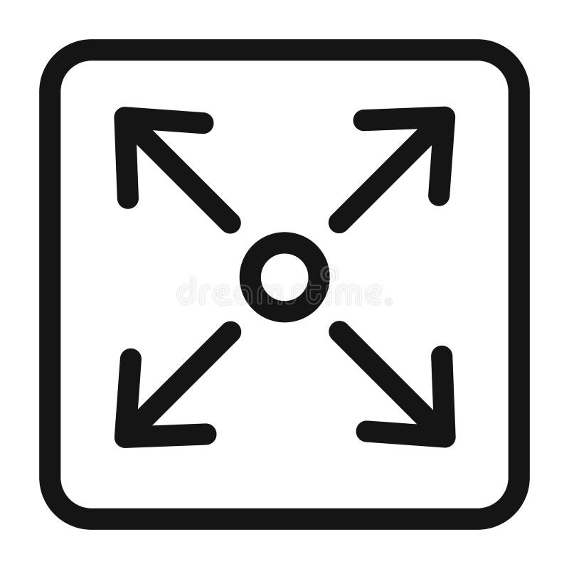 Expandable Arrows Navigation Icon for Enhanced User Interface and ...