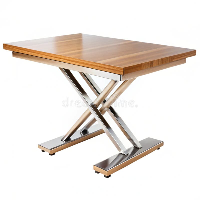 Expandable Dining Table Isolated on White Background Stock Illustration ...