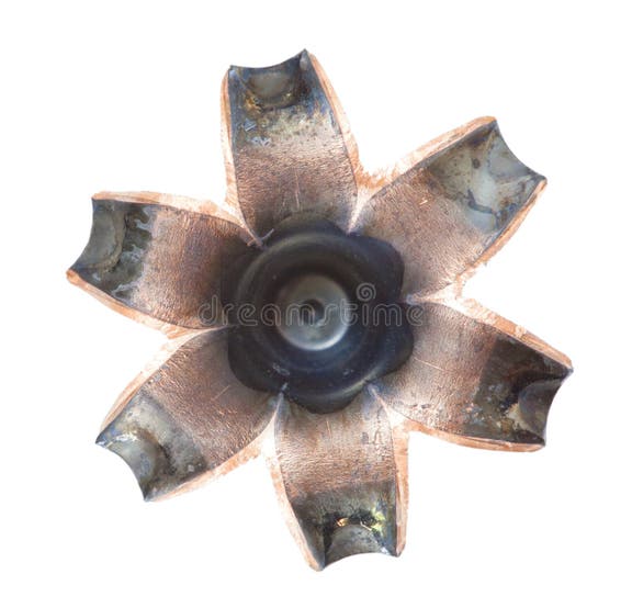 Expanded bullet stock image. Image of copper, ammunition - 72803827