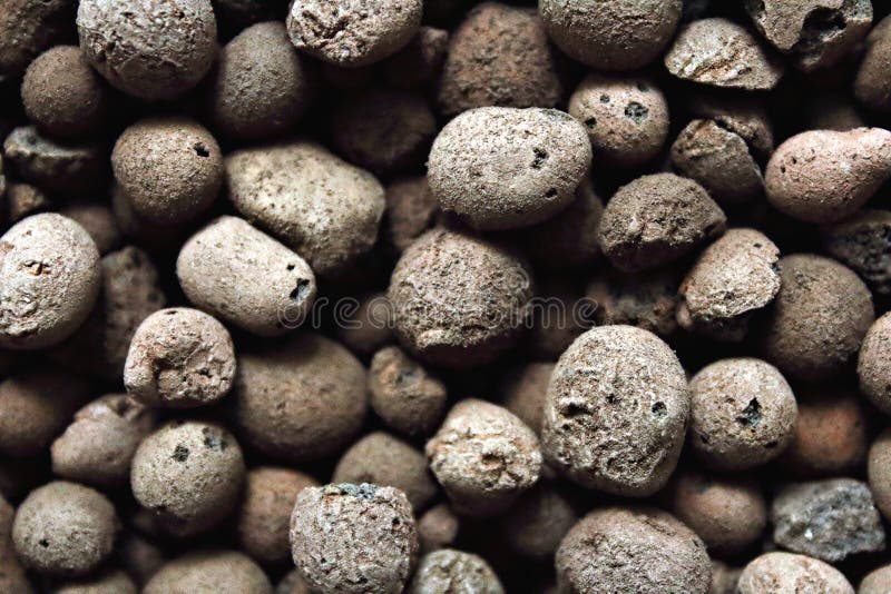 Stones Texture for Gardening Expanded Clay Aggregate Stock Image ...