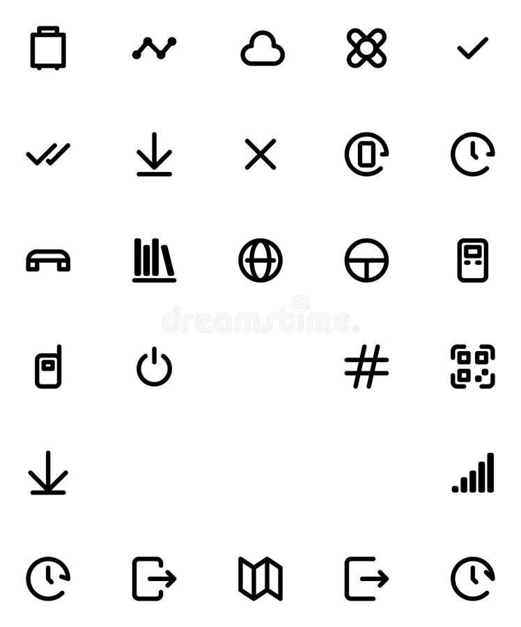 Simple and Clear Vector Frenzy Mixed UI Elements Stock Vector ...