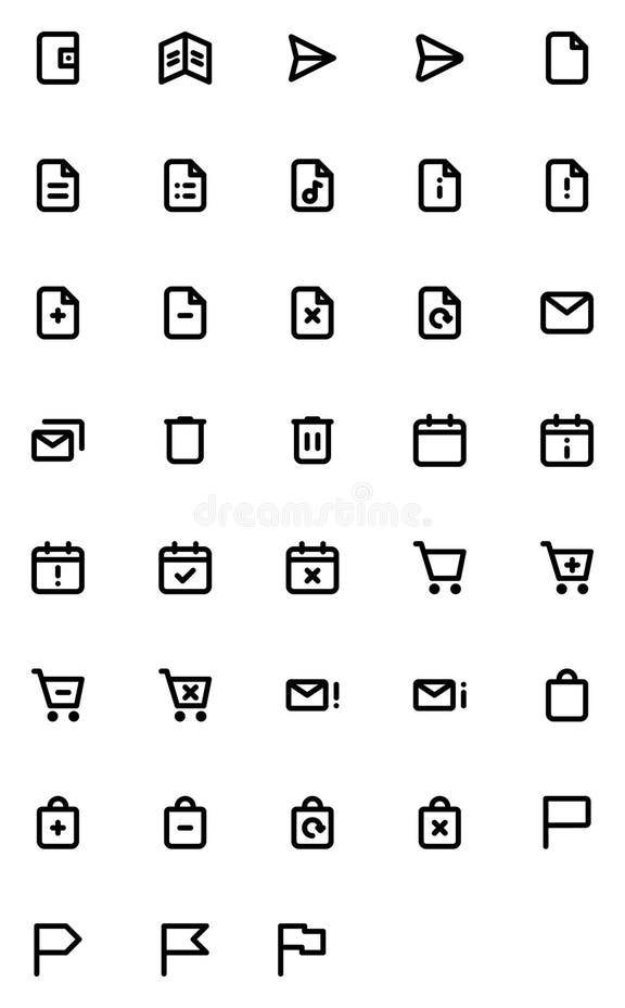 Simple and Clear Expanded Line Random UI Icon Version 11 Stock Vector ...