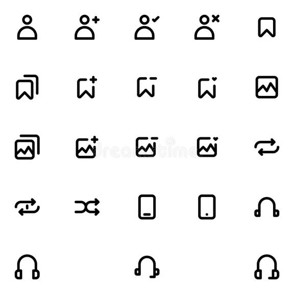 Simple and Clear Expanded Line Random UI Icon Version 10 Stock Vector ...