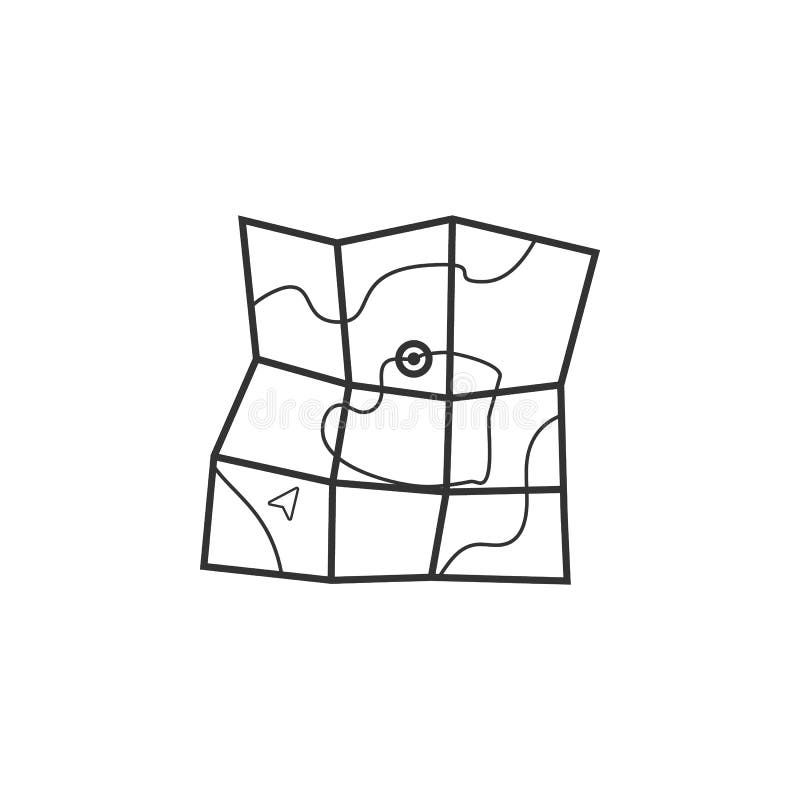 Expanded Map Icon. Element Of Navigator Signs For Mobile Concept And ... Expanded Map Icon. Element Of Navigator Signs For Mobile Concept And ...