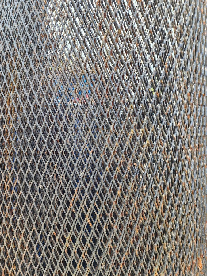 Expanded Metal Surface Has Rust Due To Age Stock Photo - Image of ...
