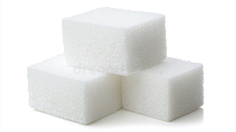Expanded Polystyrene Blocks Isolated on White Background Stock ...