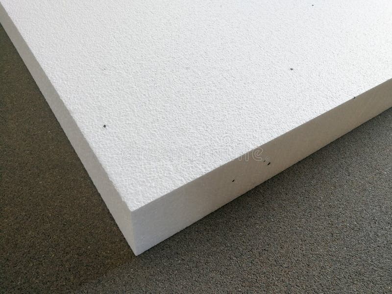 Expanded Polystyrene Layer on Concrete Subfloor Stock Photo - Image of ...