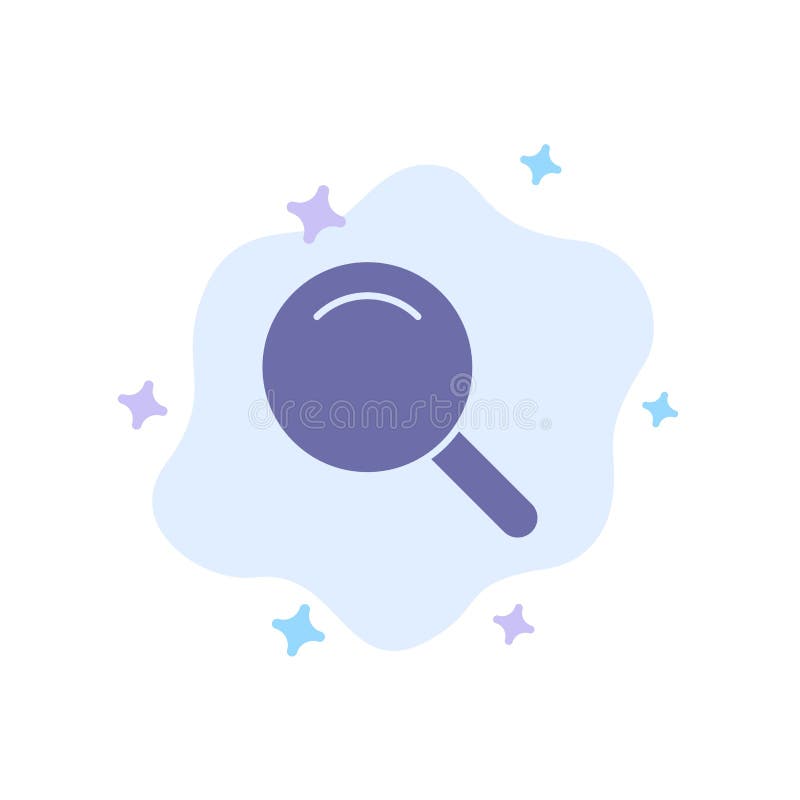 Expanded, Search, Ui Blue Icon on Abstract Cloud Background Stock ...