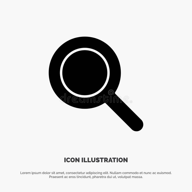 Expanded, Search, Ui Solid Glyph Icon Vector Stock Vector ...