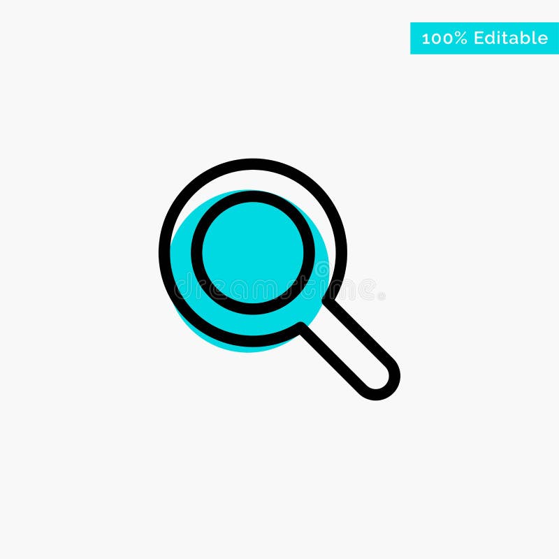 Expanded, Search, Ui Turquoise Highlight Circle Point Vector Icon Stock ...