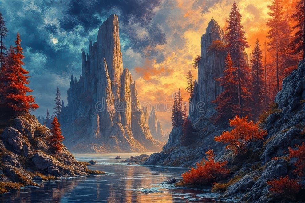 Expanding Artistic Realms stock illustration. Illustration of ...