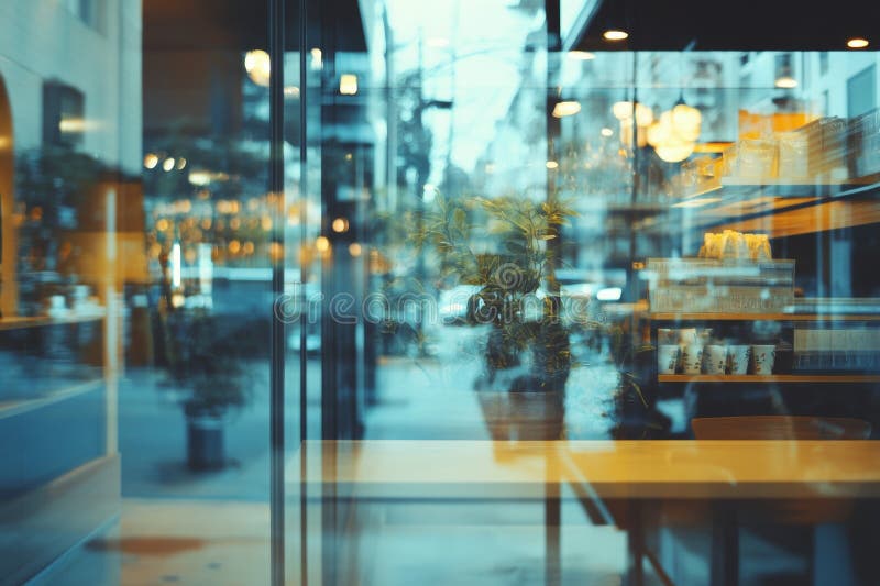 Expanding Business Perspective in Urban Coffee Shop Environment Stock ...