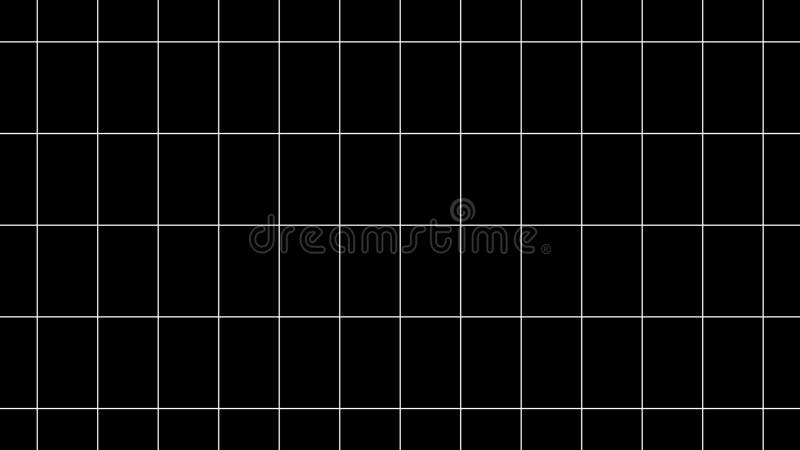 White Grid Expanding on a Black Background. Motion Stock Footage ...