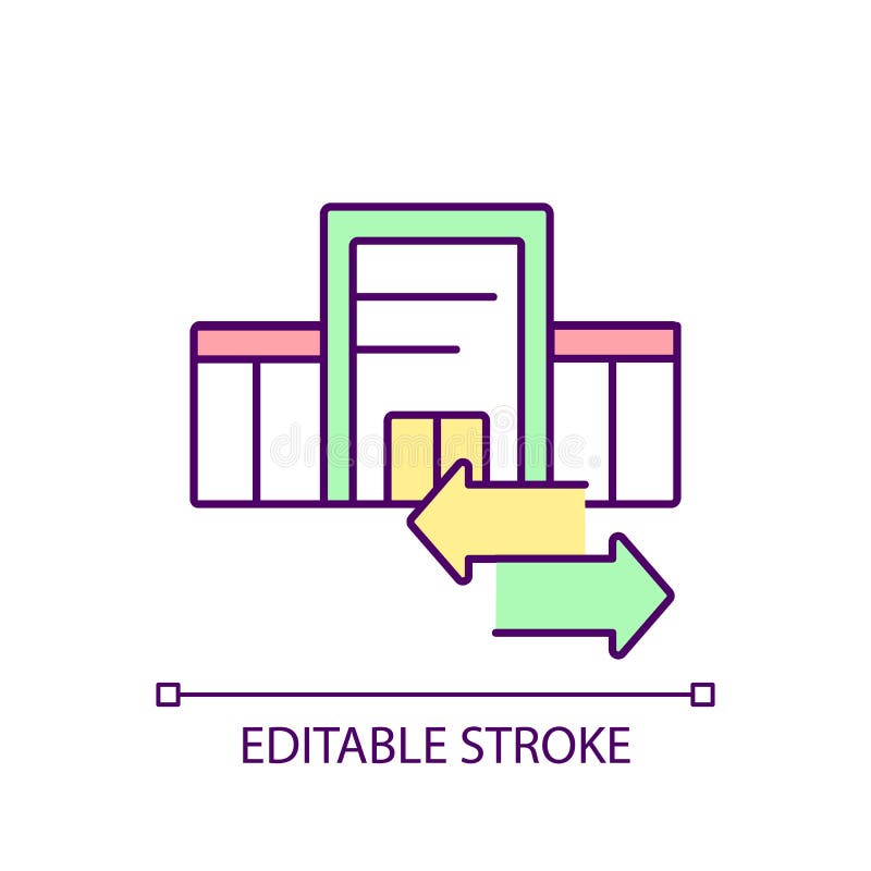 Expanding Infrastructure RGB Color Icon Stock Vector - Illustration of ...