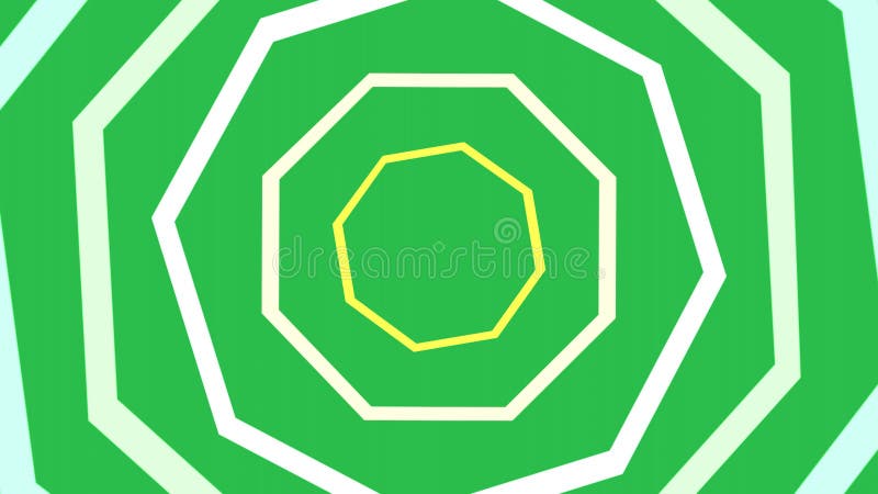 Expanding Octagon on Green Screen Background Motion Graphic Effect ...