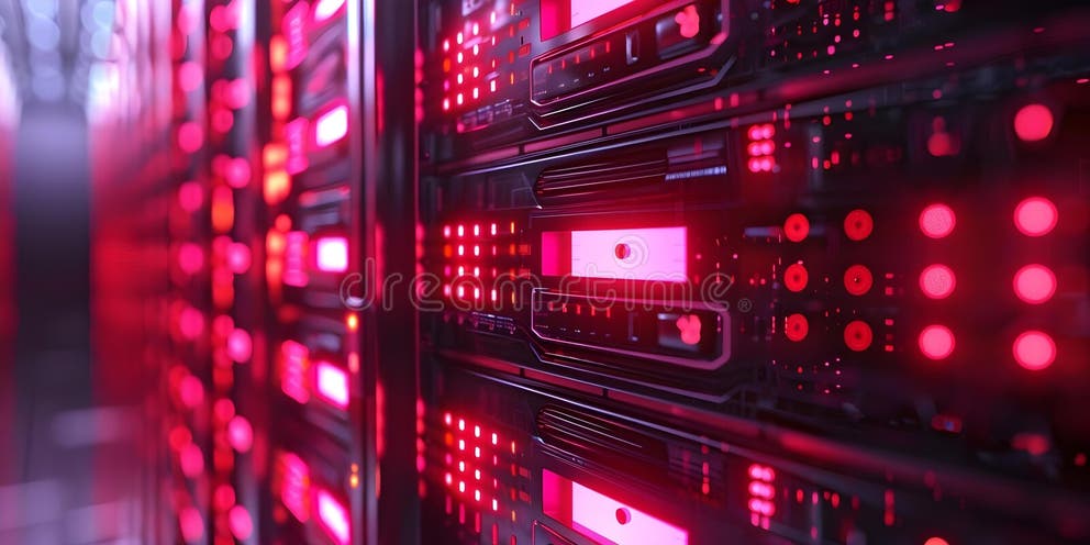 Expanding Server Infrastructure Illustrated through D Racks. Concept ...