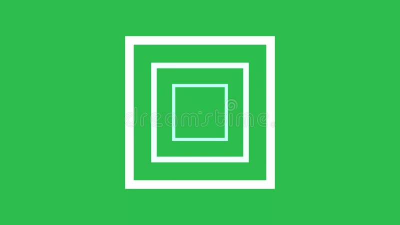Expanding Square on Green Screen Background Motion Graphic Effect. Stock Footage - Video of ...