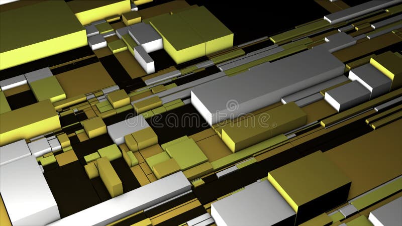 Expanding Surface with Colorful Blocks of Different Size. Motion ...