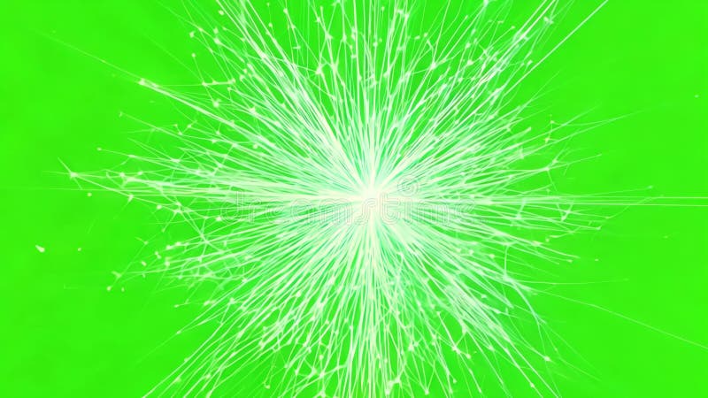 Expanding Threads Create a Starburst Effect. Green Screen Chromakey ...