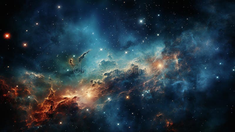 The Expanding Universe and Its Evolution Over Time Stock Illustration ...