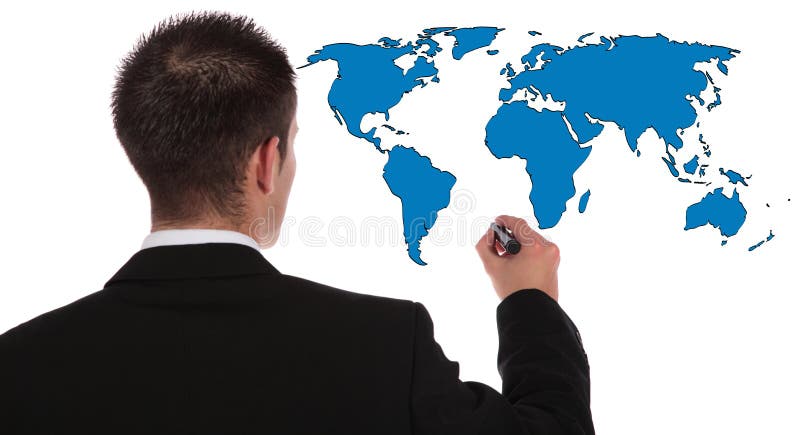 Expansão do mercado global foto de stock. Imagem de isolado - 13876144