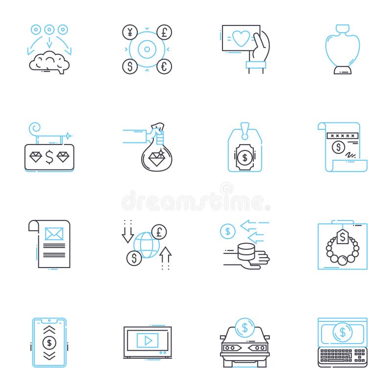 Expansion and Growth Linear Icons Set. Expansion, Growth, Development ...