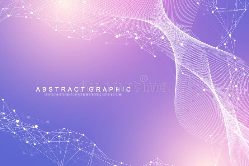 Expansion of Life. Colorful Explosion Background with Connected Line ...