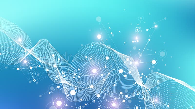 Expansion of Life. Colorful Explosion Background with Connected Line ...