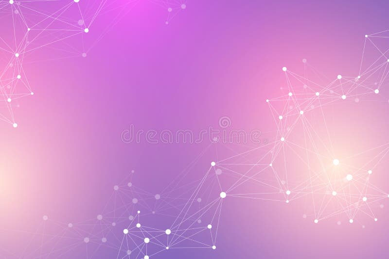 Expansion of Life. Colorful Explosion Background with Connected Line ...