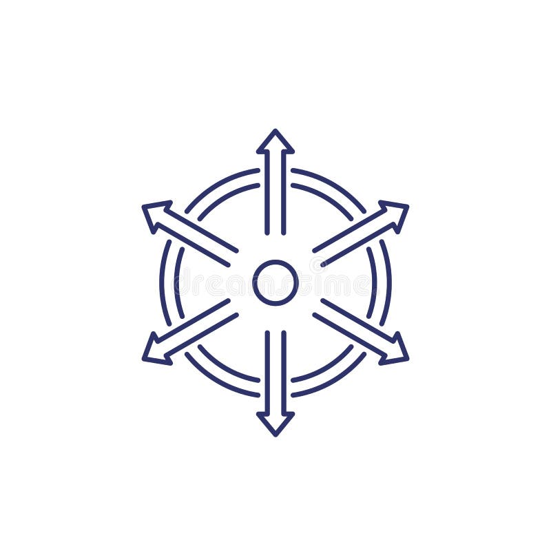 Distribution, Expansion Vector Icon Stock Illustration - Illustration ...