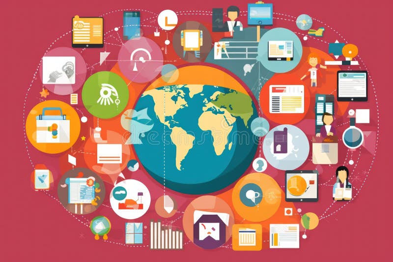 Expansion of Online Educational Resources - Generative AI Stock ...