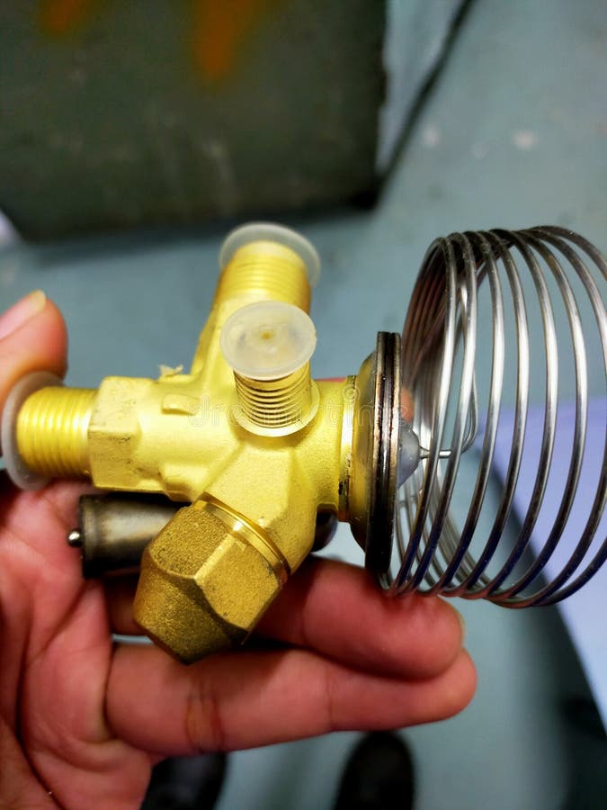 Expansion Valve for Coldroom Refrigerant Stock Image - Image of ...