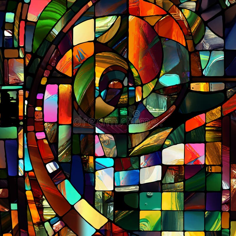 Expansion of Vivid Glass stock illustration. Illustration of fractured ...