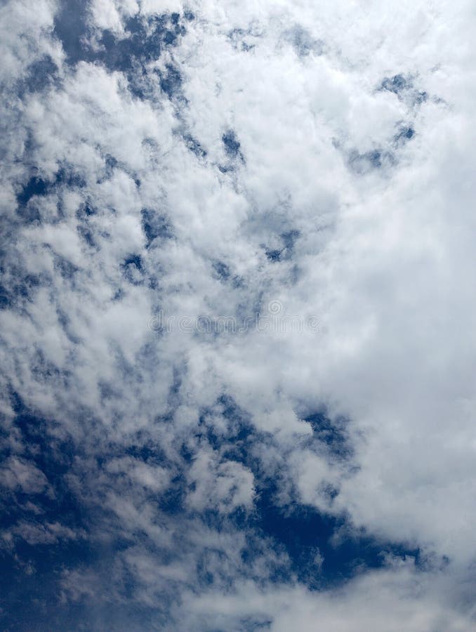 Dynamic Cloud Formations in Blue Sky Stock Photo - Image of light ...