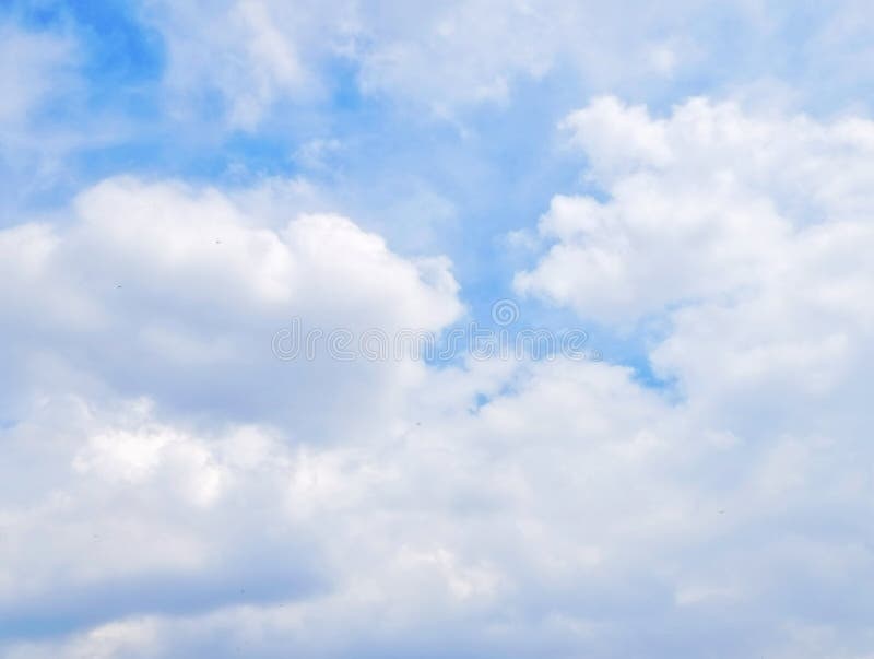 Expansive Blue Sky with Scattered White Clouds on a Clear Day Stock ...