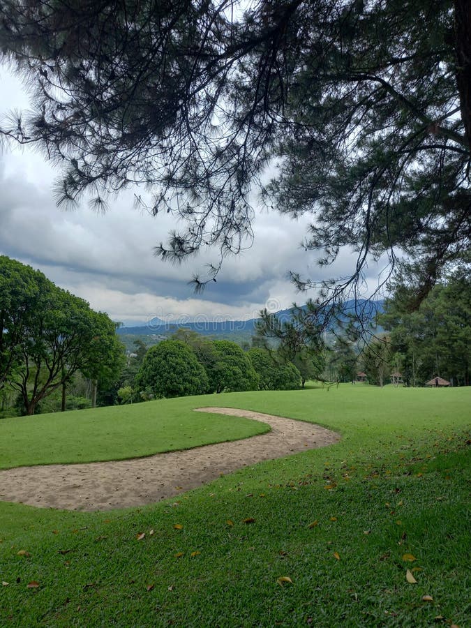 Expansive Golf Course with Beautiful Mountain Views and Beautiful Trees ...