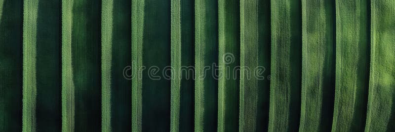 Expansive Green Crop Rows Create a Stunning Minimalist Landscape Under ...